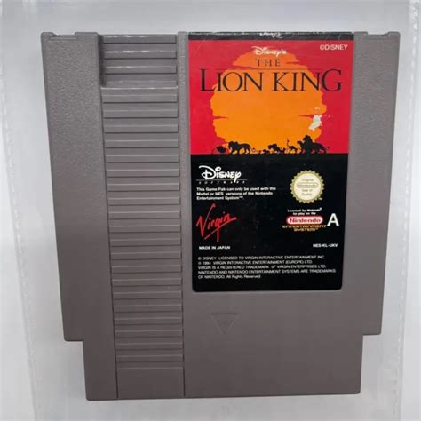 DISNEY S THE LION King Nintendo Entertainment System NES Game PAL 14j4
