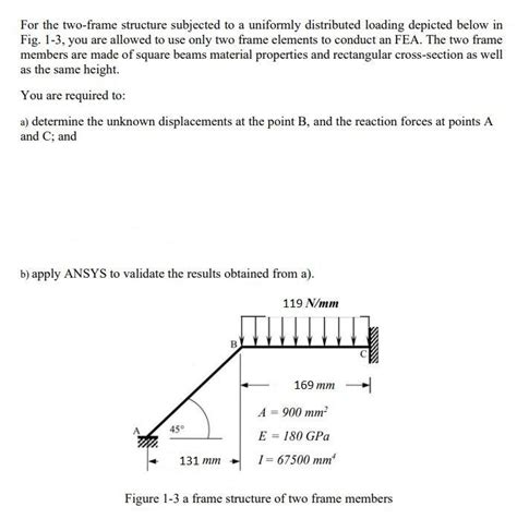 For The Two Frame Structure Subjected To A Uniformly Chegg