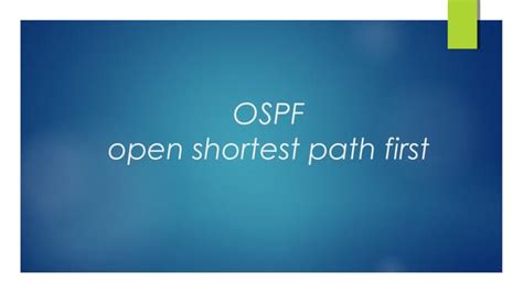 Ospf Ppt