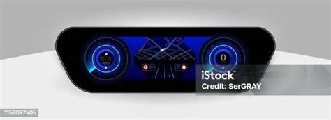 Hud 스타일의 자동차 서비스 가상 그래픽 인터페이스 Ui Hud 자동 검색 분석 및 진단 추상 벡터 과학 스포츠 카에 대한