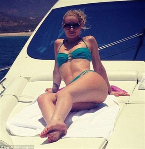 Iggy Azalea Slips Into Green Bikini For Luxury Yacht Holiday To