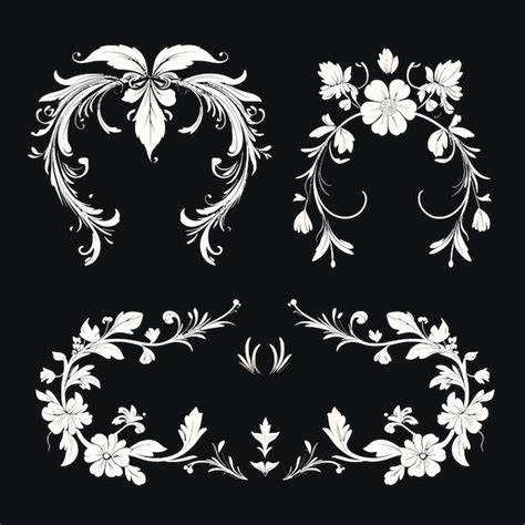 Premium Vector Ornaments Vector Set