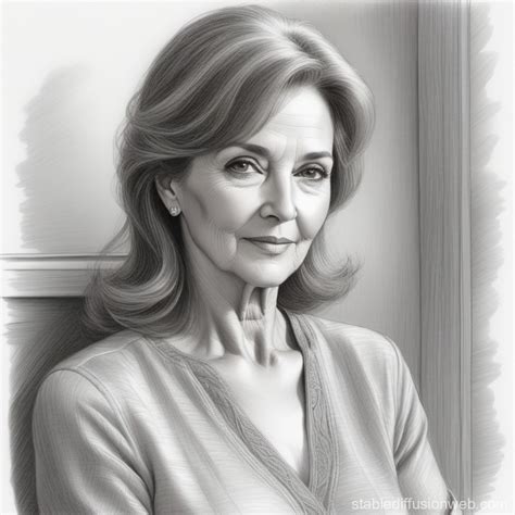 Her Gray Hair A Soothing Contrast To The Somber Scene Before Her In