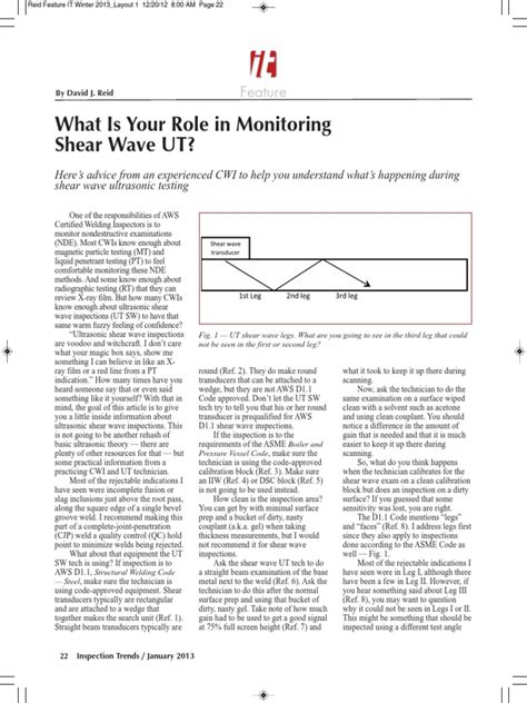 Shear Wave Nondestructive Testing Applied And Interdisciplinary Physics