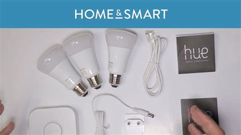 Philips Hue White And Color Ambiance E27 Starter Set Unboxing Youtube