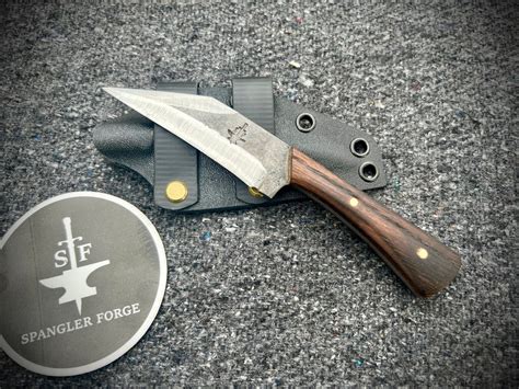 Forged Mini Seax Scorched Oak Etsy
