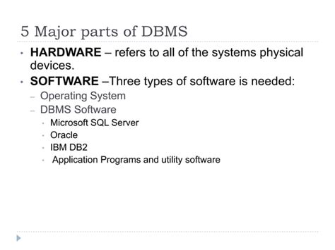 Introduction To Database Lecture 1 Ppt