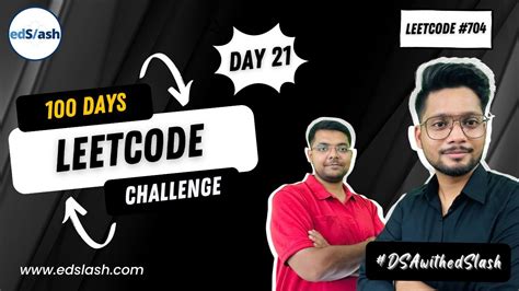 Leetcode Challenge 704 Binary Search Edslash