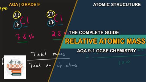 How To Calculate The Relative Atomic Mass Gcse Chemistry Free