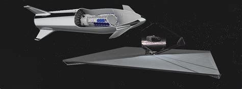 Spacexs Steel Starship Gets New Official Render This Time With A Huge