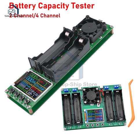 2 4CH 18650 Battery Capacity LCD Tester Module MAh MWh Type C Digital