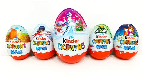 МИКС МАКСИ Киндер СЮРПРИЗ Леди Баг Маша и Медведь Новогодние Натунс и Улитки Youtube