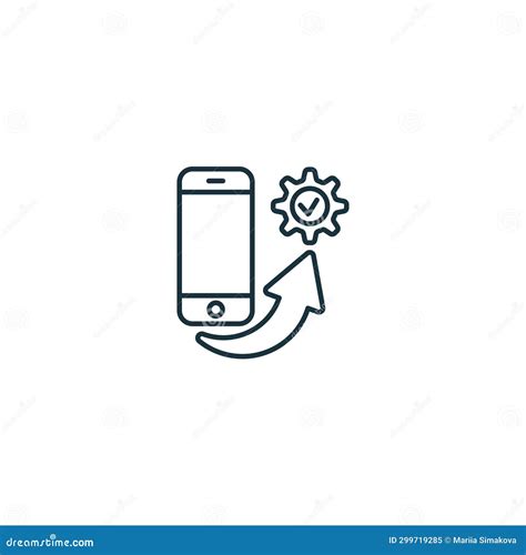 Mobile Optimization Monochrome Simple Sign From App Development Collection Mobile Optimization