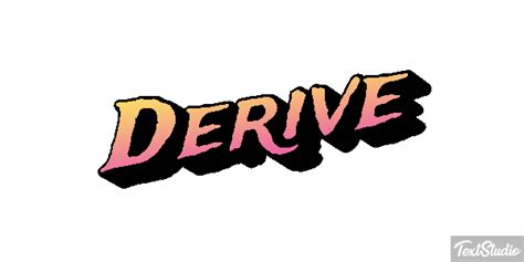 Derive Word Animated Logo Designs