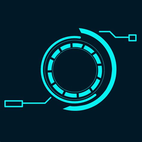 Frame Border Circle Technology Perfect For Artificial Intelligence