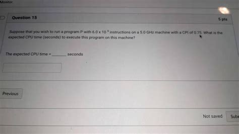 Solved Monitor Question Pts Suppose That You Wish To Chegg Com