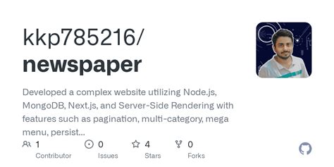 Github Kkp785216newspaper Developed A Complex Website Utilizing