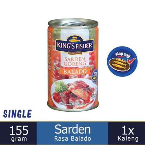 Jual King S Fisher Balado Sardines Makanan Kaleng 155 G Di Seller
