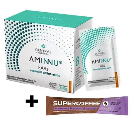 Aminnu Tangerina 30 Sachês 10G Central Nutrition 1 sachê de 10g