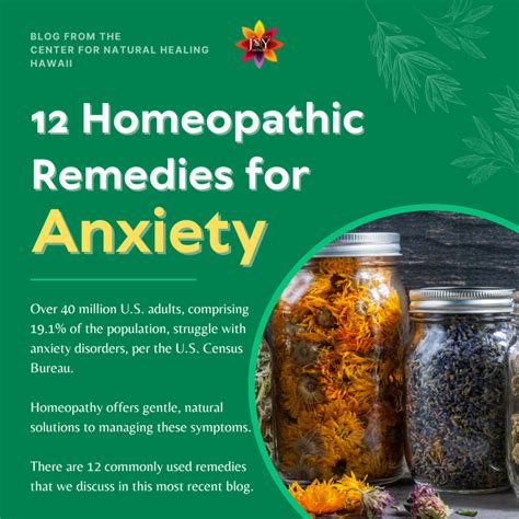 12 Homeopathic Remedies For Anxiety Dr Diana Joy Ostroff