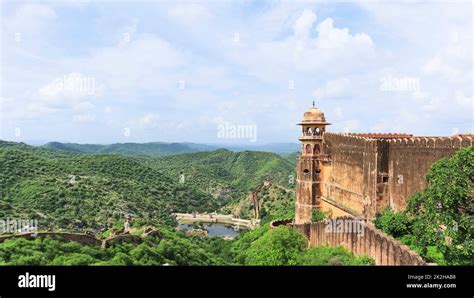 View Of Jaigarh Fort Watch Tower And Sagar Lake Amer Jaipur