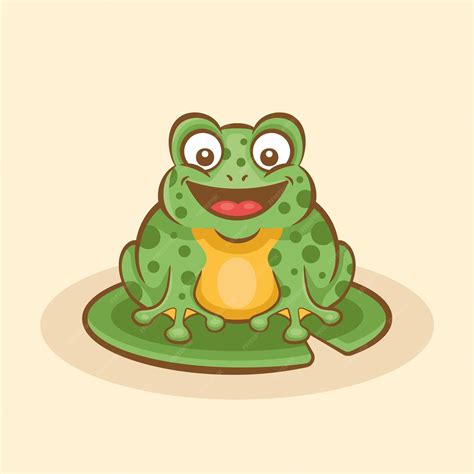 손으로 그린 만화 두꺼비 그림 무료 벡터