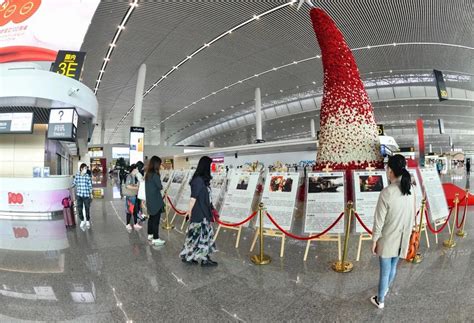 乘机间隙看画展江北机场邀您在美术经典中感受百年党史 澎湃号政务 澎湃新闻 The Paper