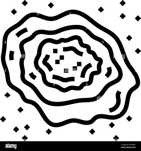 Nebula Space Exploration Line Icon Vector Illustration Stock Vector