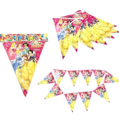 1pack Banderitas Princéss Theme Party Banderitas 1 Pack Pennant