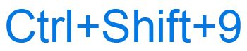What Does Ctrl Shift Do