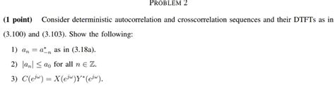 Solved Problem 2 1 Point Consider Deterministic