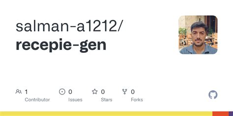 Github Salman A Recepie Gen