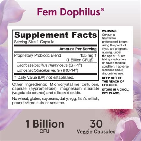 Jarrow Formulas® Fem Dophilus® Probiotic Capsules 30 Ct Frys Food Stores