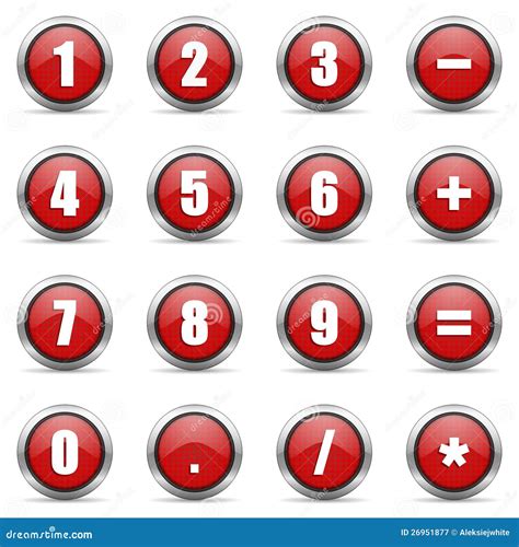 Numeric Icons Set Stock Illustration Illustration Of Remove 26951877