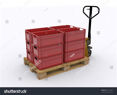 Red Plastic Crates Stock Illustration 197557667 Shutterstock