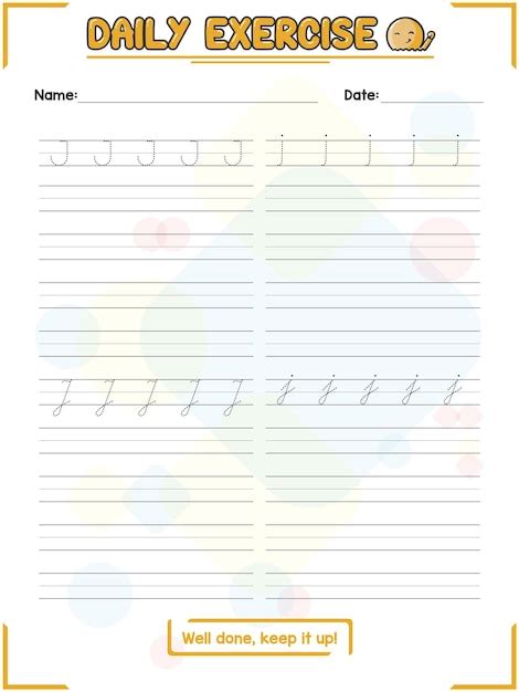 Práctica de trazado de letras del alfabeto regular y cursiva y