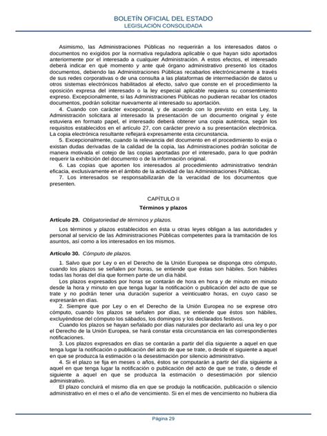 Ley 39 2015 Plazos Y Terminac Descargar Gratis Pdf Justicia