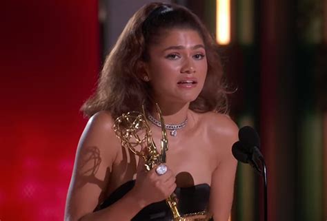 Emmys Zendaya Wins Best Actress In A Drama For HBOs Euphoria