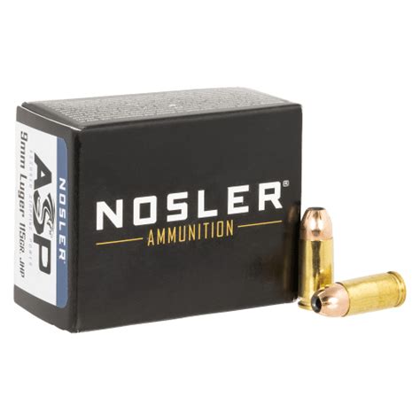 Nosler Match Grade Jhp 9mm Luger 115 Grain 1170 Velocity Handgun Ammo