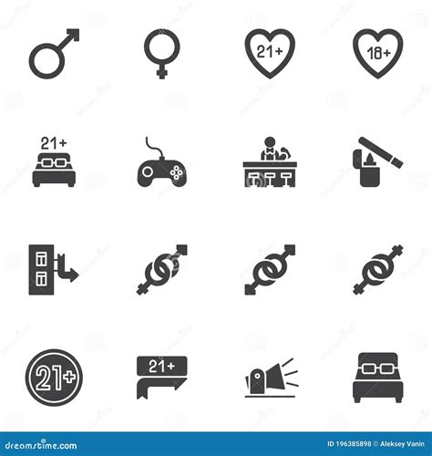 Nightlife Vector Icons Set Stock Vector Illustration Of Pack 196385898