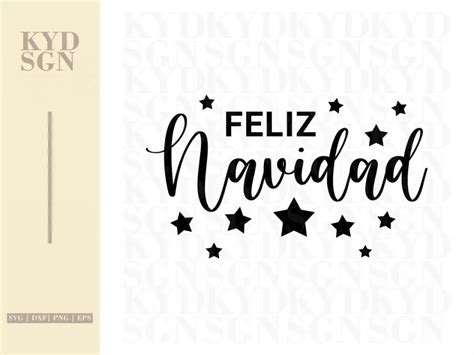Feliz Navidad Svg With Star Vectorency