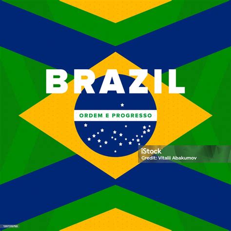 브라질 독립기념일 행복한 국경일 자유의 날 9월 7일 연례 기념 브라질 국기입니다 애국적인 브라질 디자인 포스터 카드 배너 템플릿 배경 벡터 일러스트레이션 0명에 대한 스톡