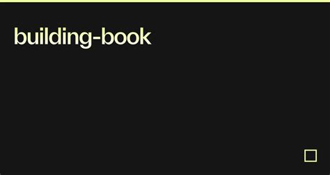 Building Book Codesandbox