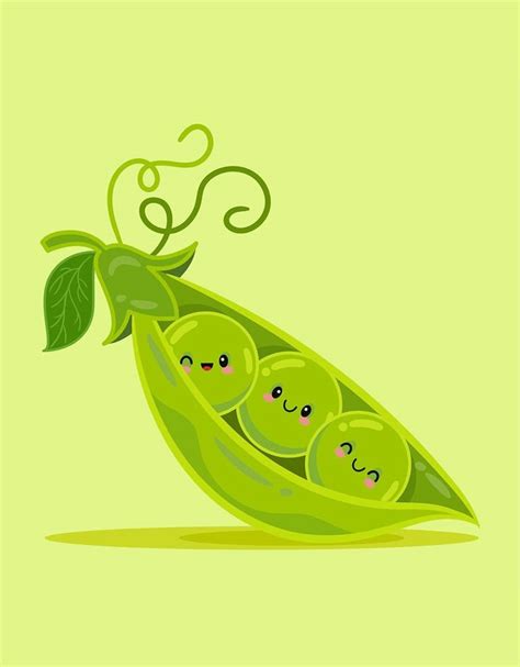 Peas In A Pod Cartoon Illustration 3 Peas In A Pod Drawing Cartoon