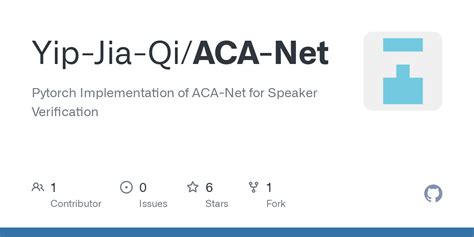 Github Yip Jia Qi Aca Net Pytorch Implementation Of Aca Net For