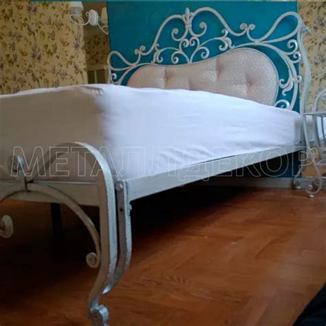 Кованая кровать Бриджит New — Купить кованые кровати с мягким ...