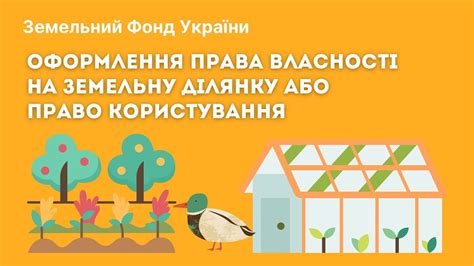 Оформлення права власності на земельну ділянку або право користування ЗФУ Youtube
