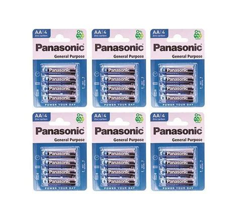 Someones In A Makro Panasonic Aa Carbon Zinc 4 Pack Batteries X 6