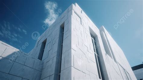 대리석 건물의 현대 건축 개념 낮은 각도 3d 그림 세우다 대리석 벽 3d 추상 배경 일러스트 및 사진 무료 다운로드