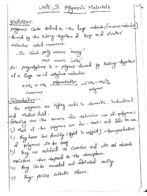 Unit 3 Polymers Pdf